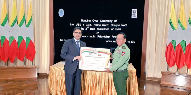 India Extends $5 Million Aid to Myanmar for Border Development Projects