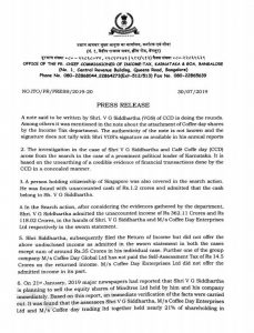 CCD Founder V.G. Siddhartha Reported Missing, Blames Taxman for ...