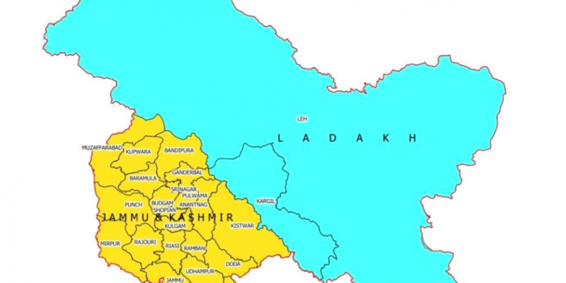 PoK in Union Territory of J&K, Gilgit-Baltistan in Ladakh in Newly ...