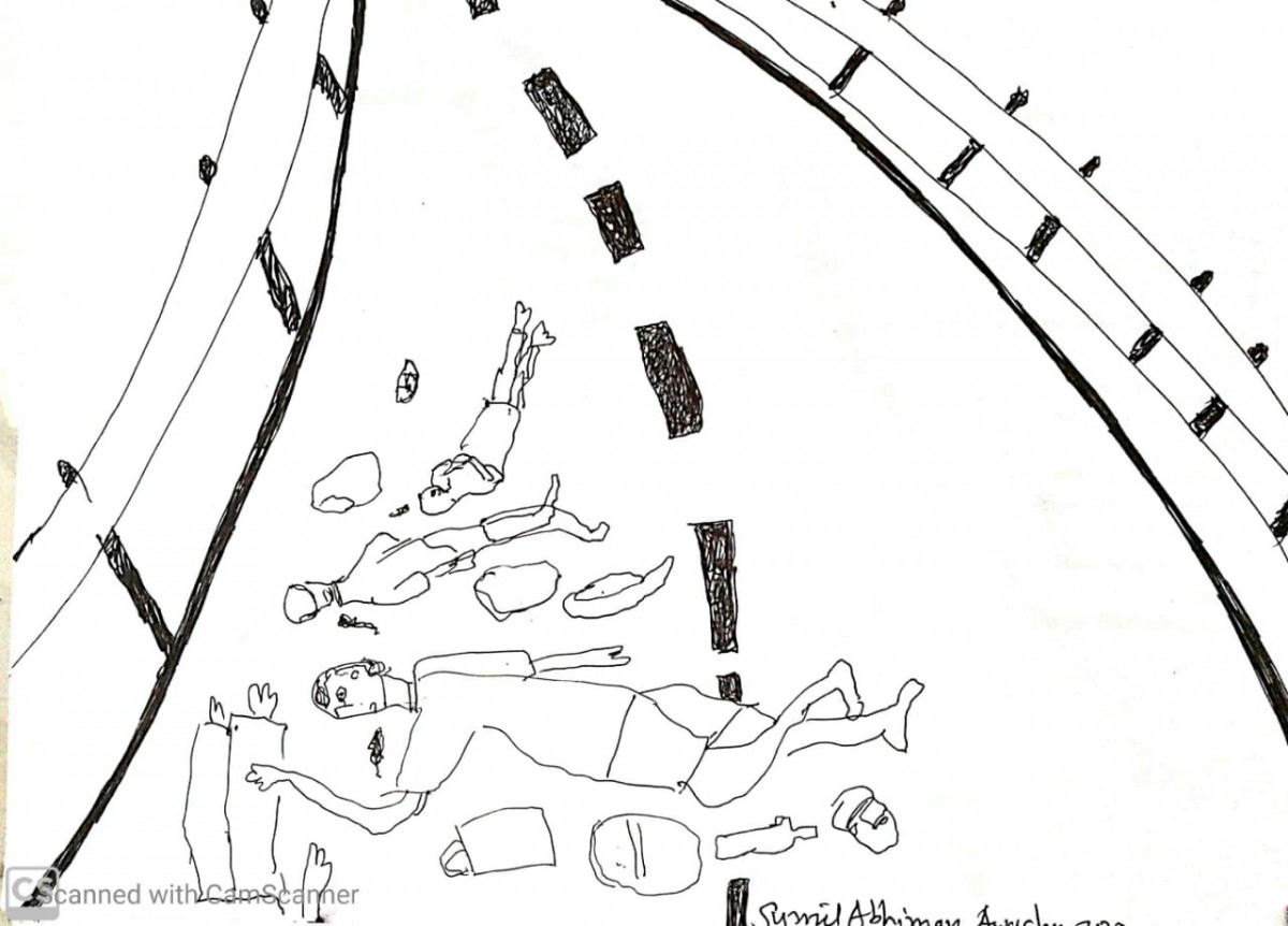 In Sketches, Migrant Labourers' Long, Long Journey Home