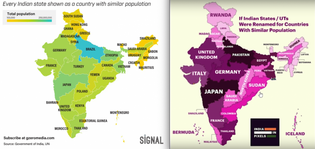 Map Created 8 Years Ago Used to Reflect Enormity of PM Modi's ...