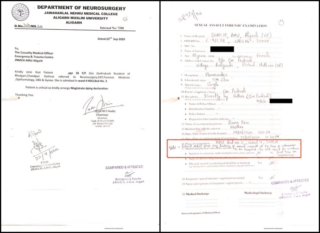 Exclusive: Aligarh Hospital MLC Report on Hathras Victim Shatters UP ...