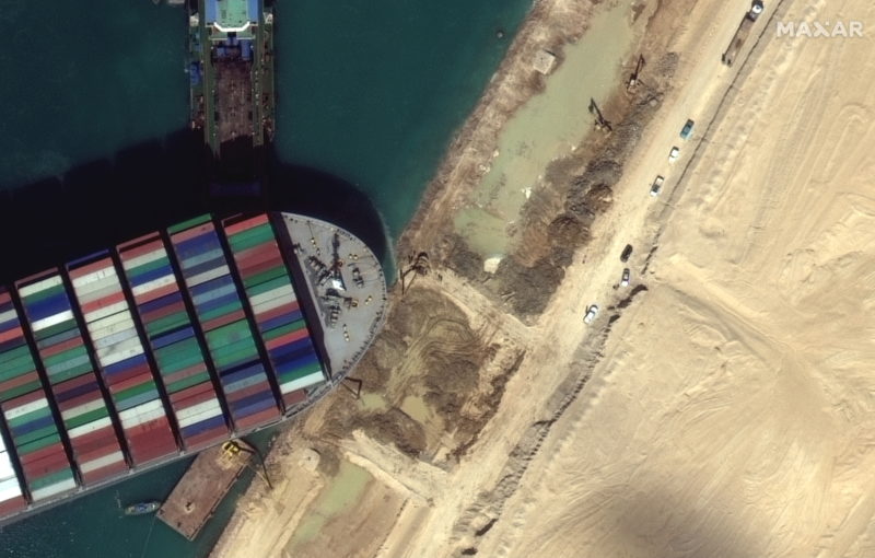 How a Full Moon Helped Free the Giant Container Ship From Suez Canal ...