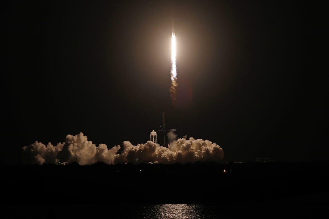 SpaceX Rocket Launches Four Astronauts on NASA Mission to Space Station ...