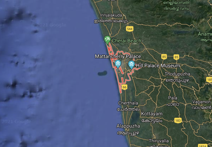Is the Google Maps Island off Kochi Really an Island? – The Wire Science