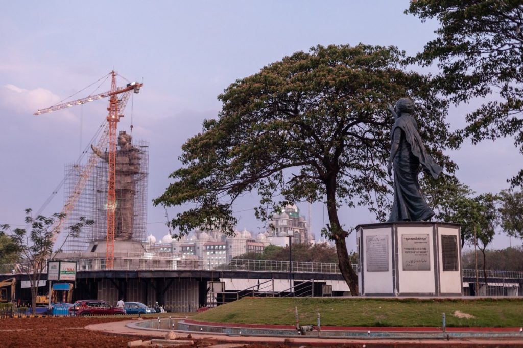 In Photos: Construction of 125 Foot Ambedkar Statue in Full Swing in Hyderabad