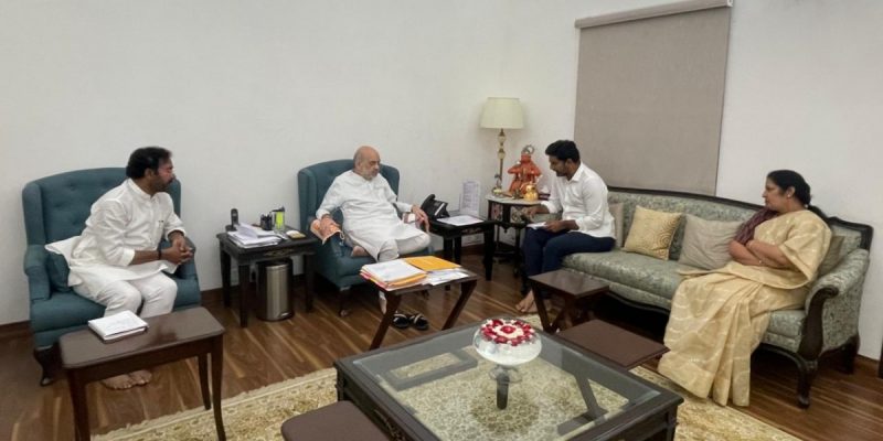 TDP's Nara Lokesh Meets Amit Shah, Says Father Chandrababu Naidu's Life Under Threat