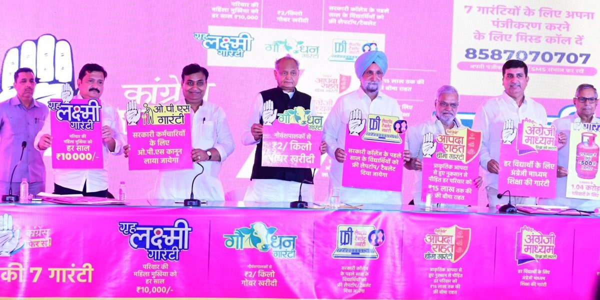 Rajasthan: Congress Names Candidates for 61 More Seats, 44 Nominees ...